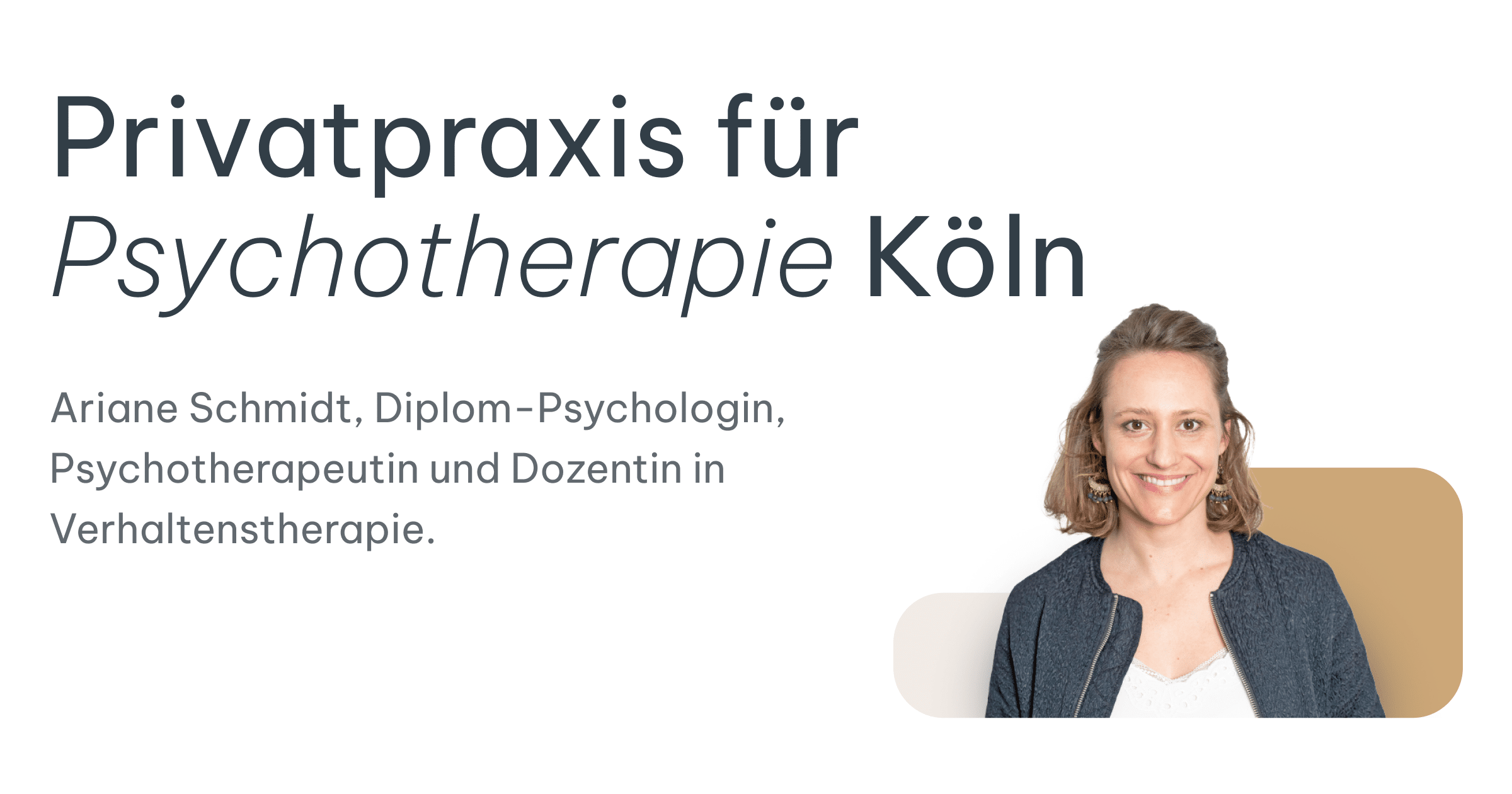 Privatpraxis für Psychotherapie Köln – Ariane Schmidt